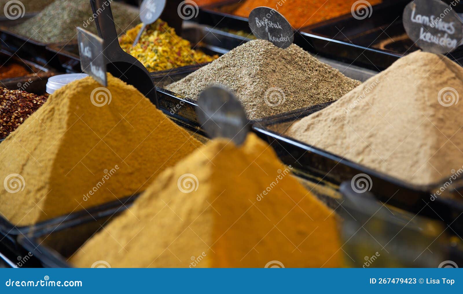 Various Mediterranean Spices Stock Image - Image of colorful, variation ...