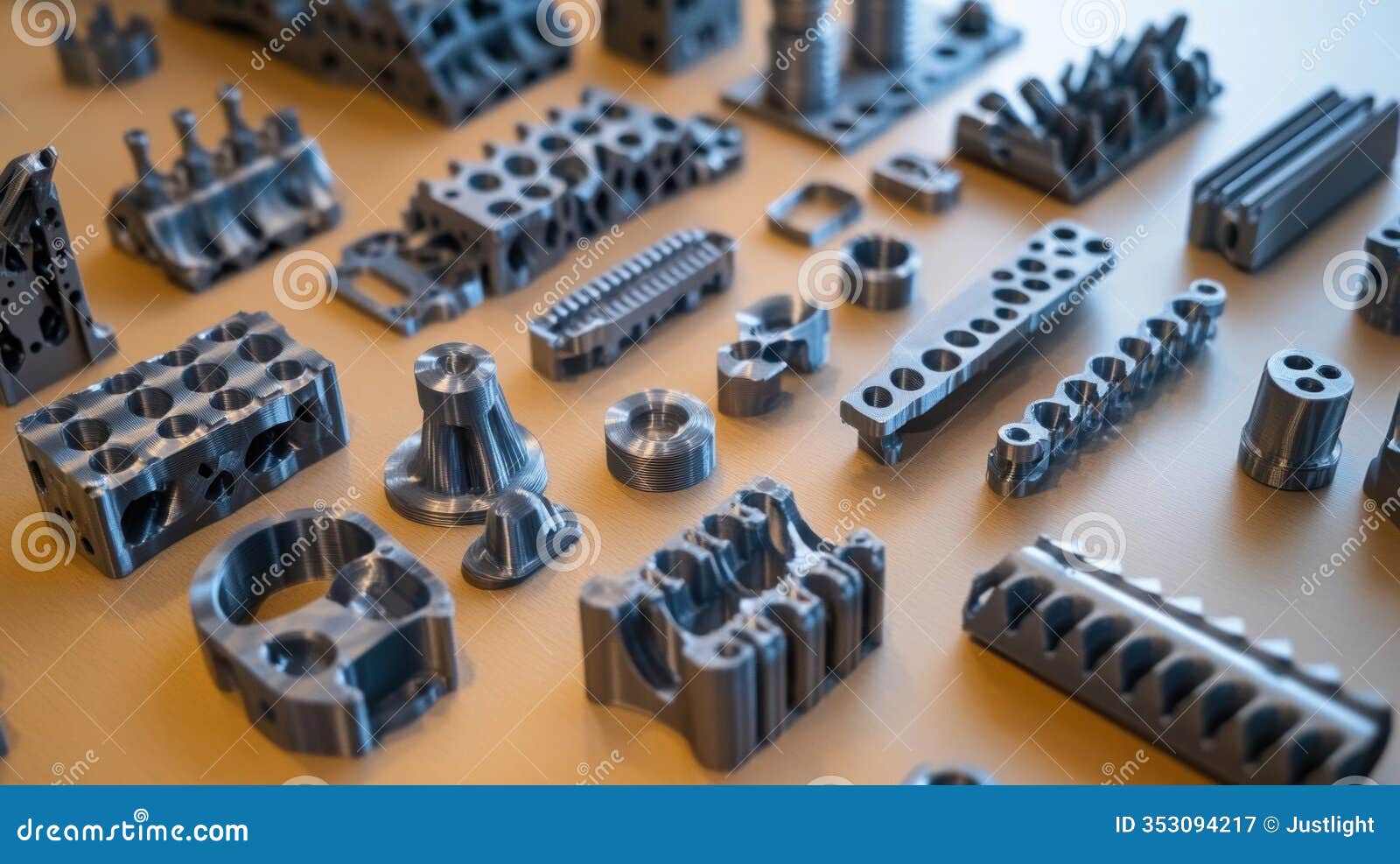Various Metal Prototypes Demonstrating Additive Manufacturing Process ...