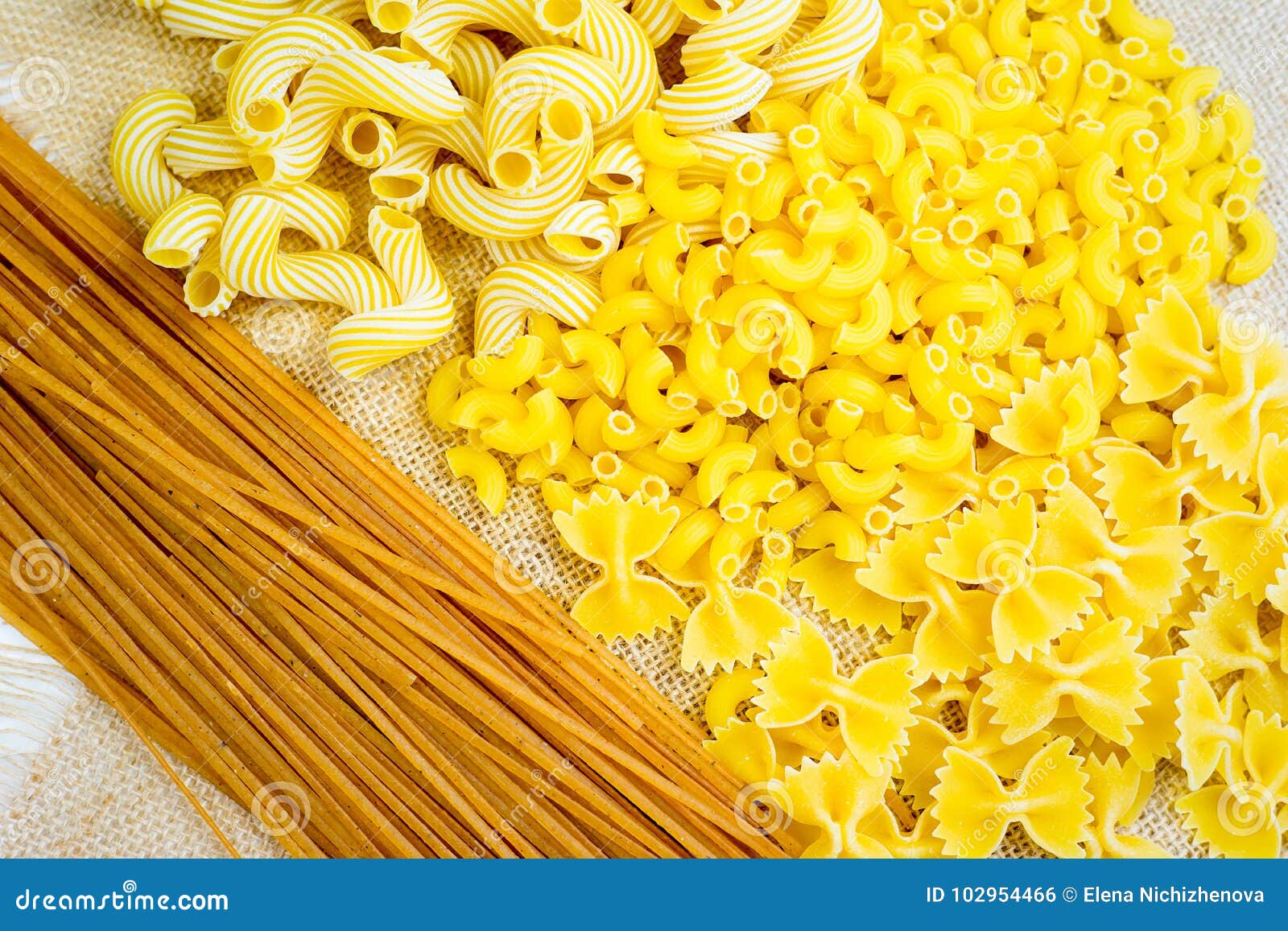 Mix of pasta stock photo. Image of pasta, gourmet, carbohydrate - 102954466