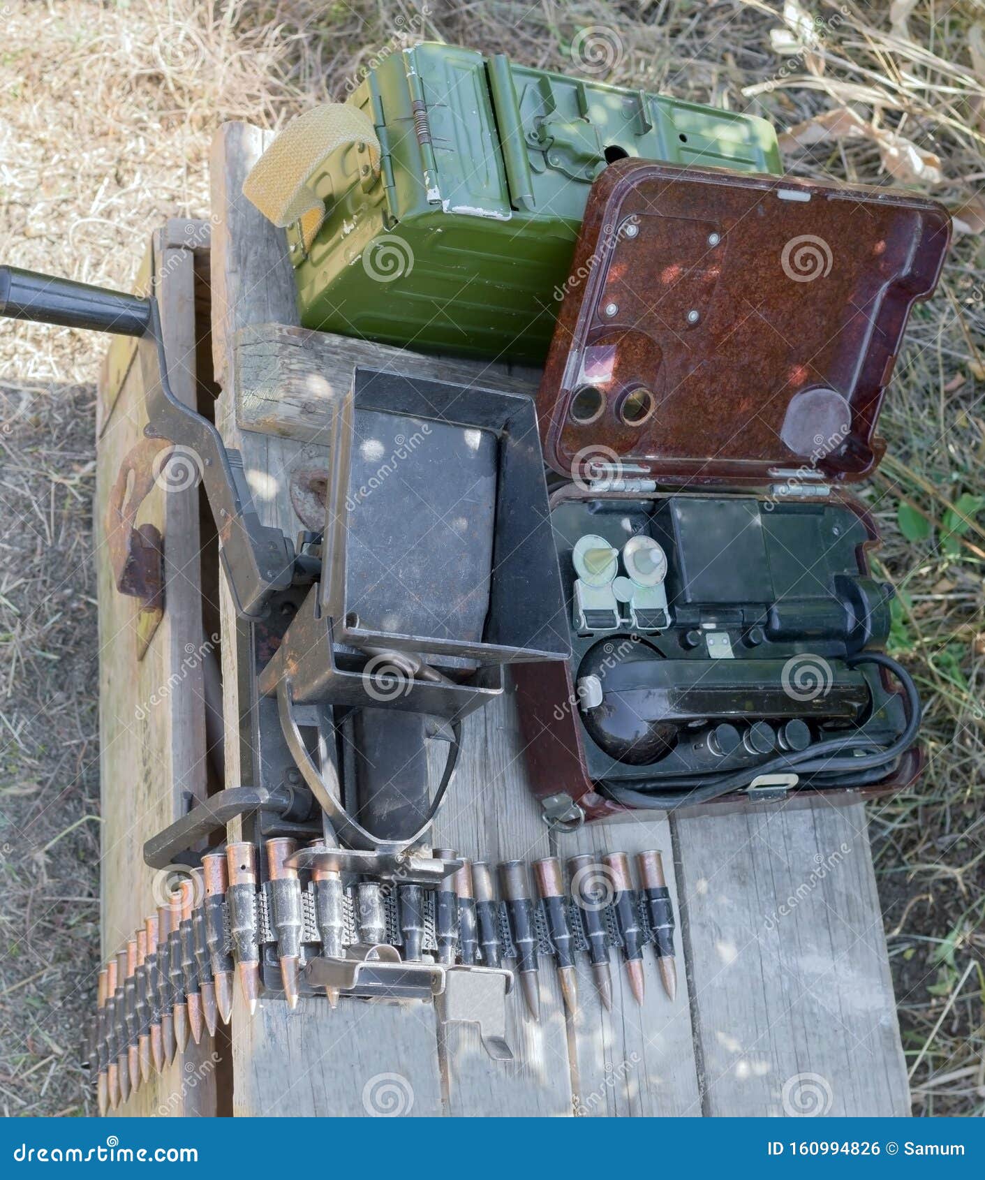 Various Modern Military Ammunition Stock Photo - Image of history ...