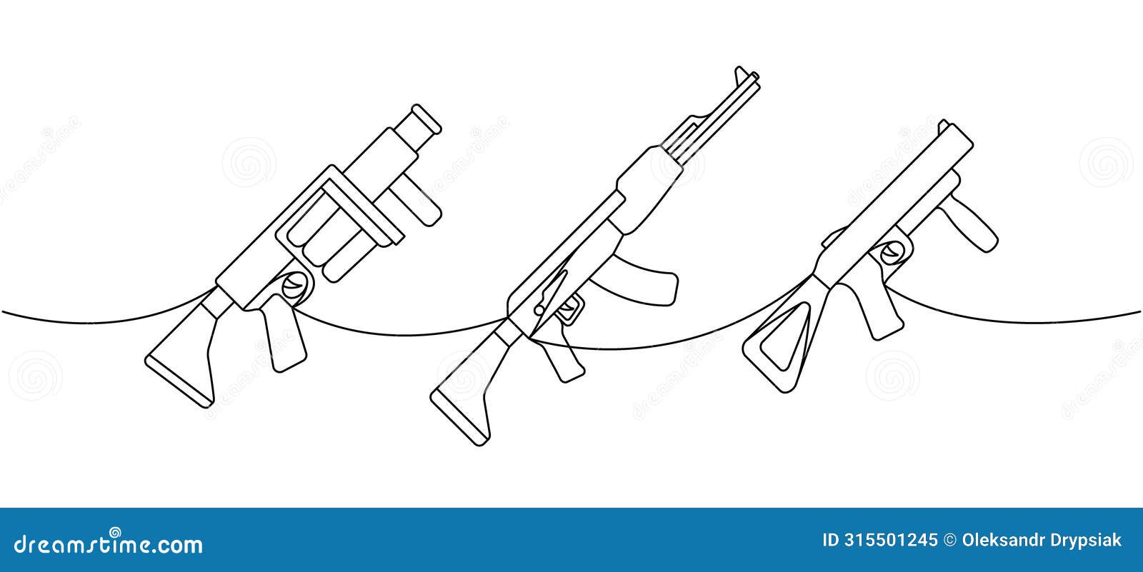 Modern Grenade Launcher Close Up. Weapons For Throwing Mines ...