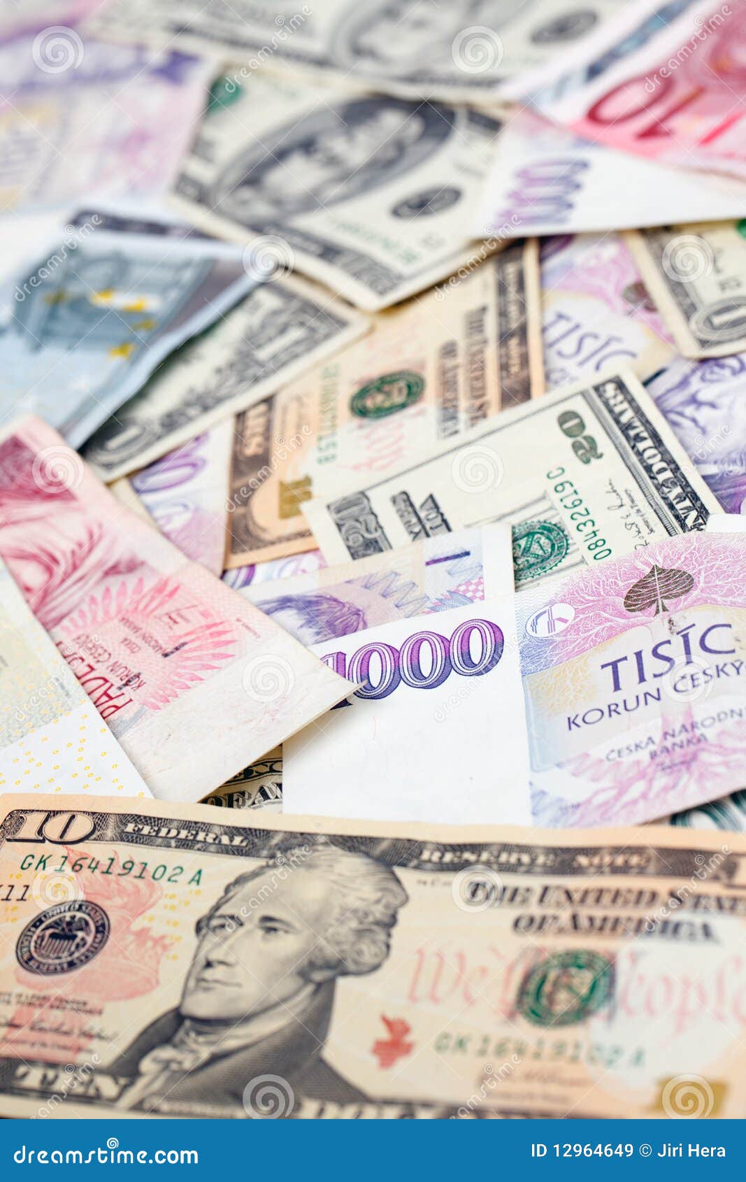 Various money stock image. Image of profit, korun, coin - 12964649