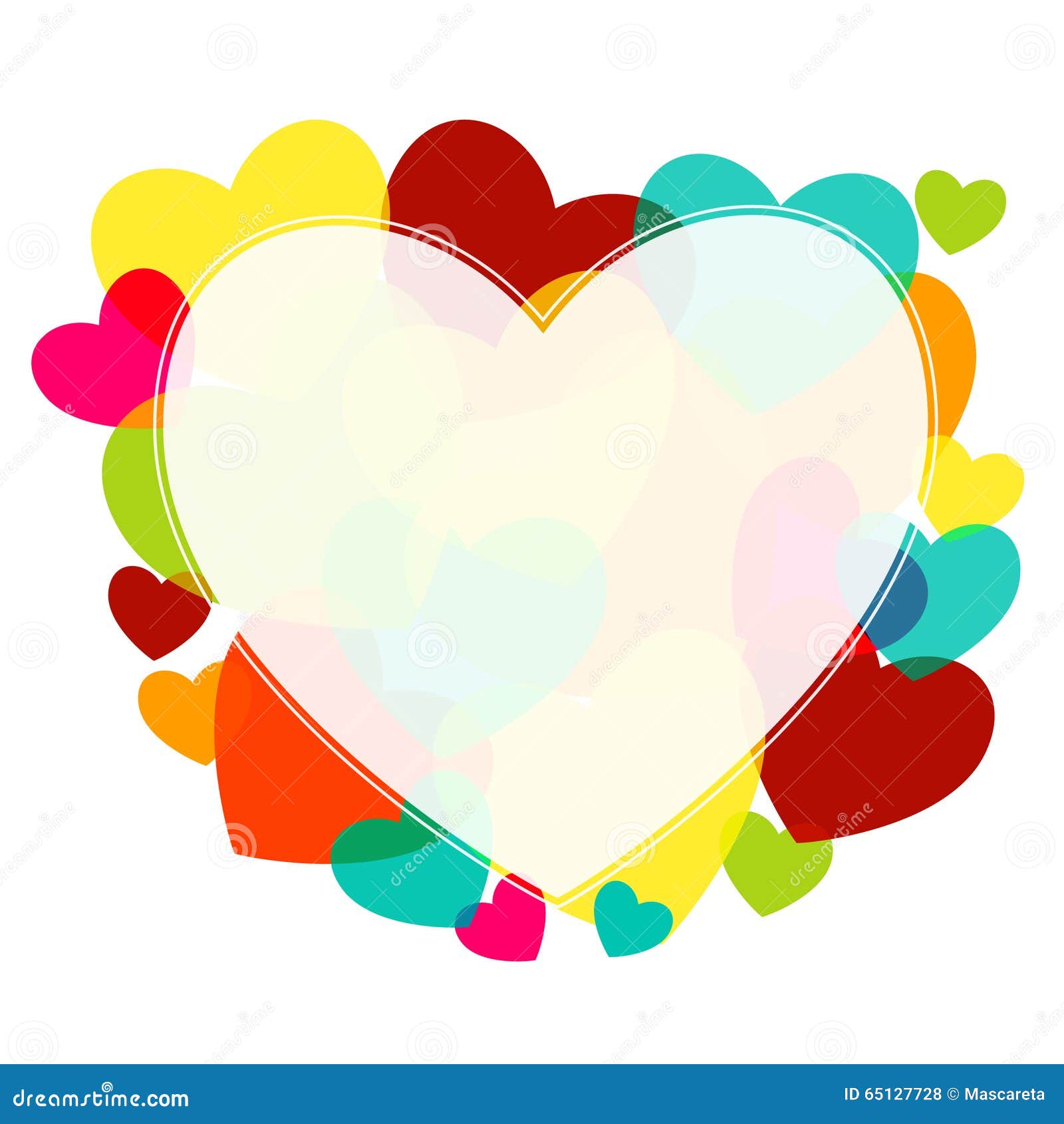 Various Multicolored Hearts. Vector Illustration Stock Vector ...