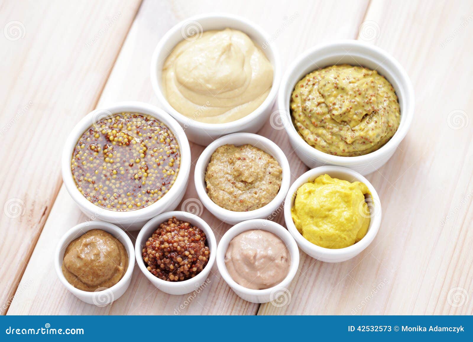 Various mustards stock image. Image of snack, dish, mustard - 42532573