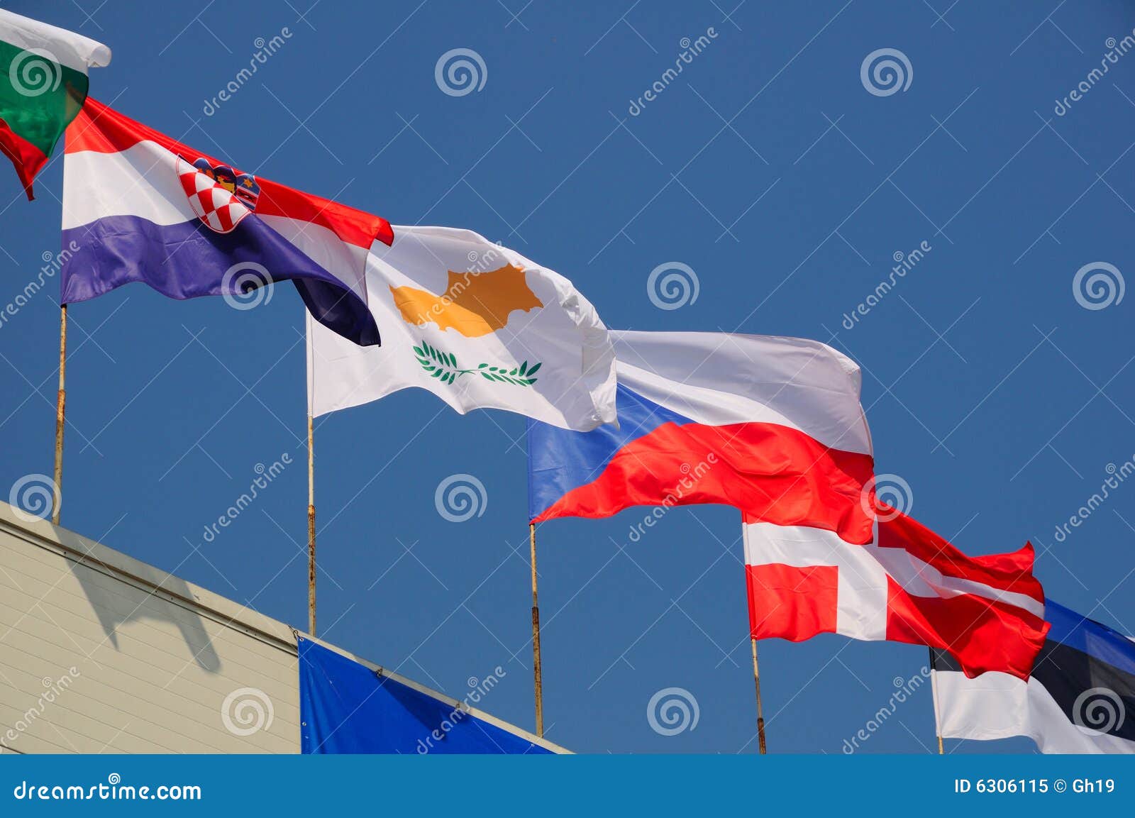 Various national flags stock image. Image of colored, summit - 6306115