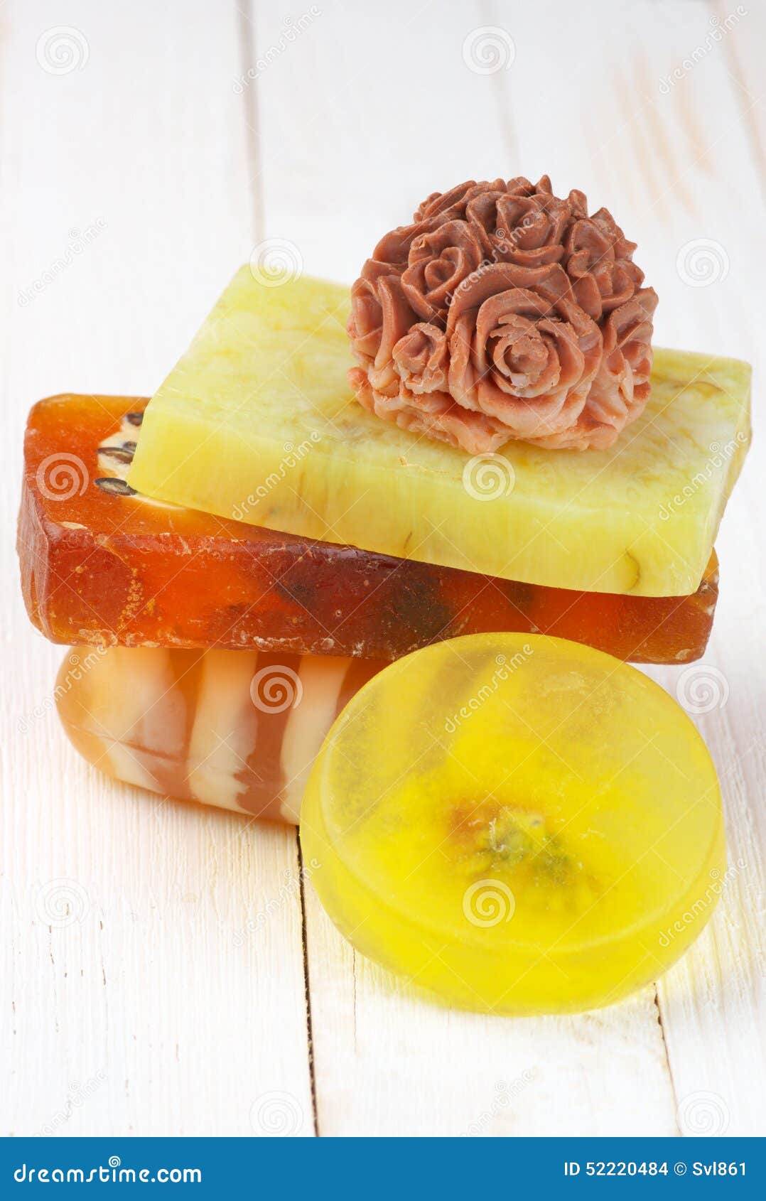 Various natural soaps stock photo. Image of soaps, product - 52220484
