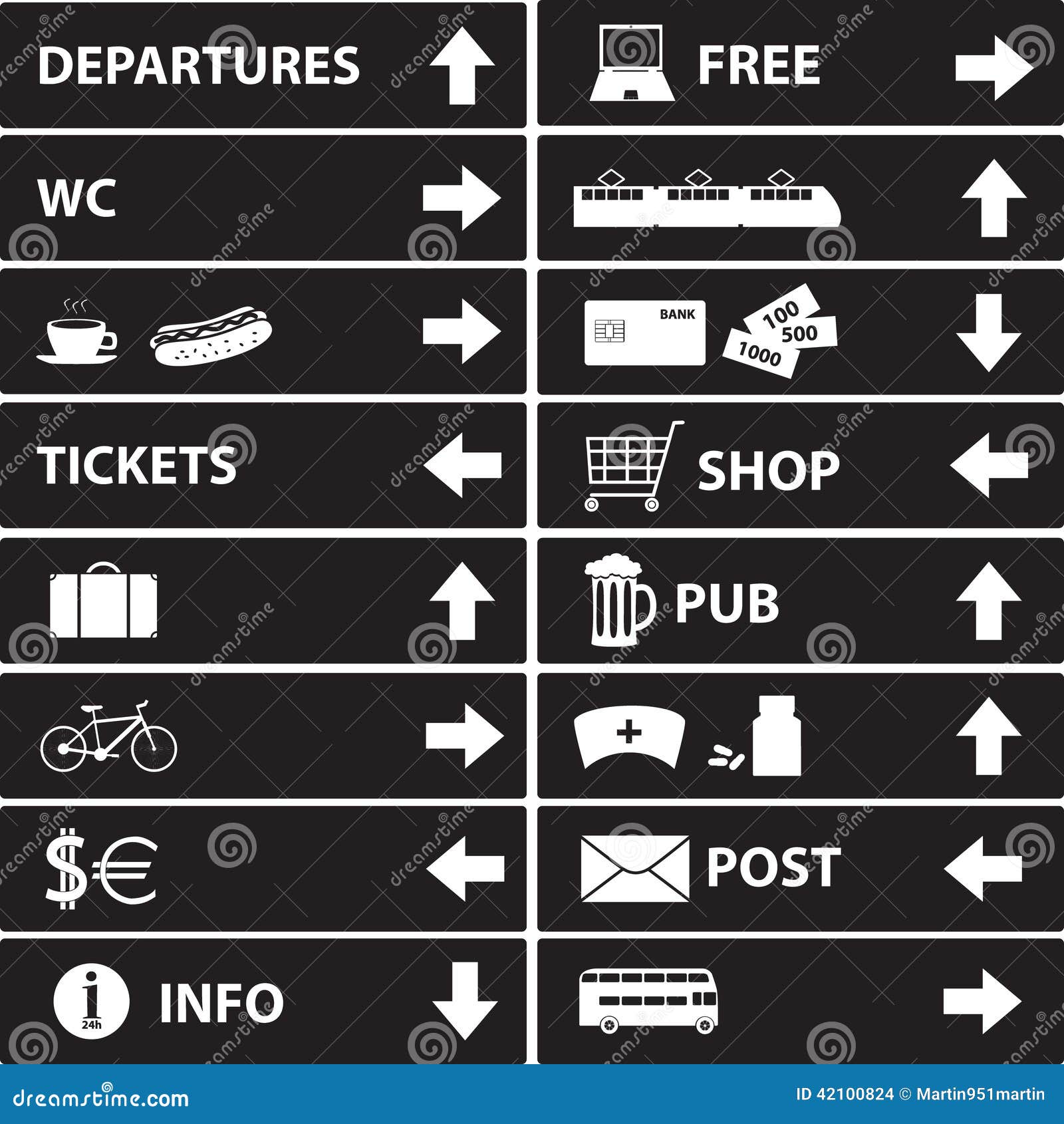 Navigation Signs Set. Vector Illustration | CartoonDealer.com #13102352