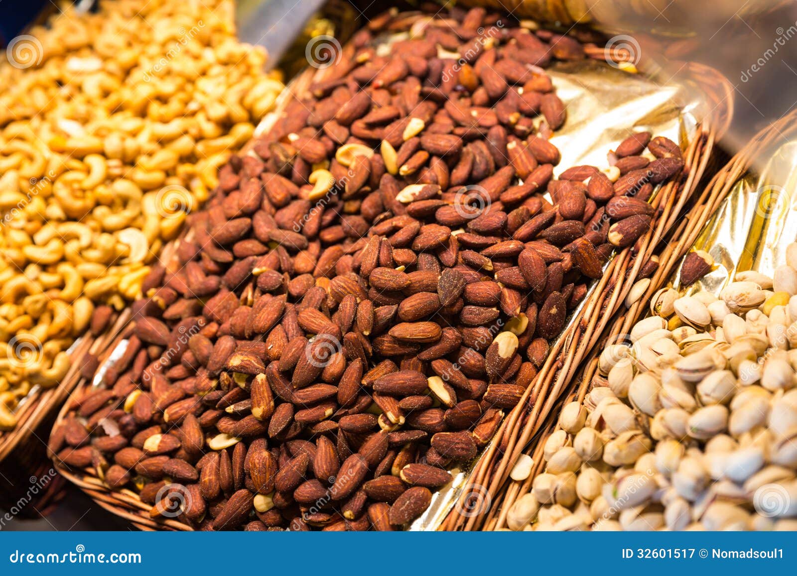 Various nuts stock image. Image of healthy, large, shop - 32601517