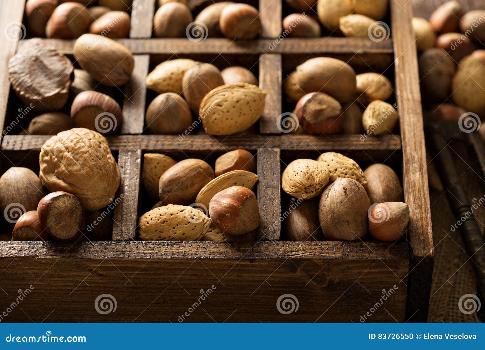 Various nuts in shell stock photo. Image of appetizer - 83726550