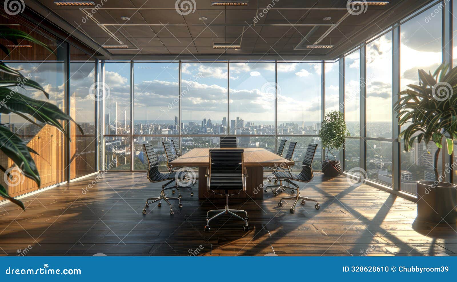 Various Office Spaces Including Open Space Office Rooms, Conference ...