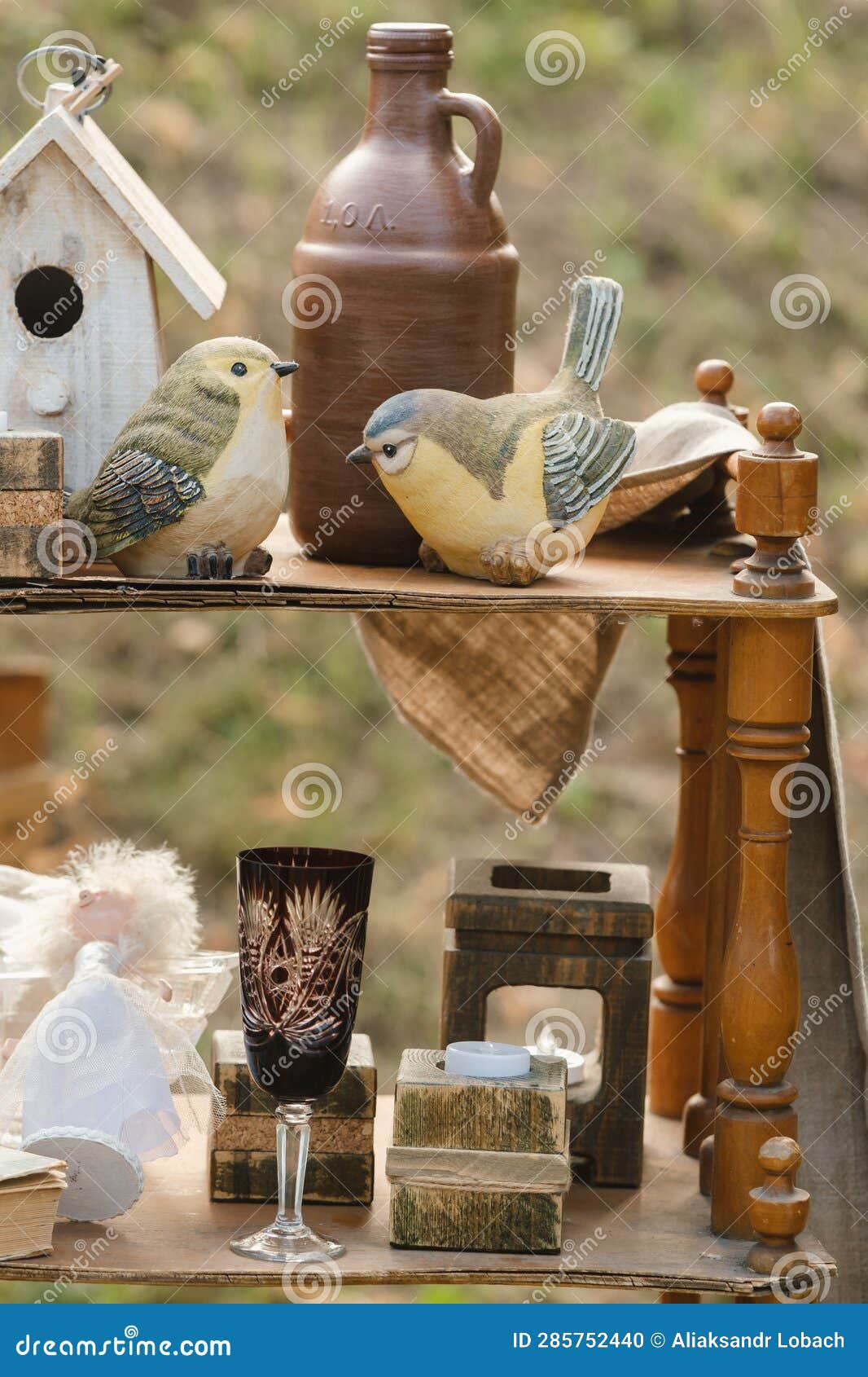 Various Old Things are Randomly Stacked on the Shelves Stock Photo ...