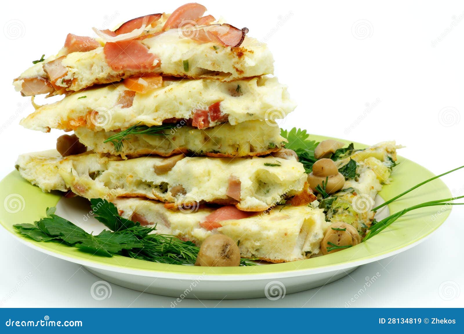 Various Omelets stock image. Image of scrambled, fluffy - 28134819