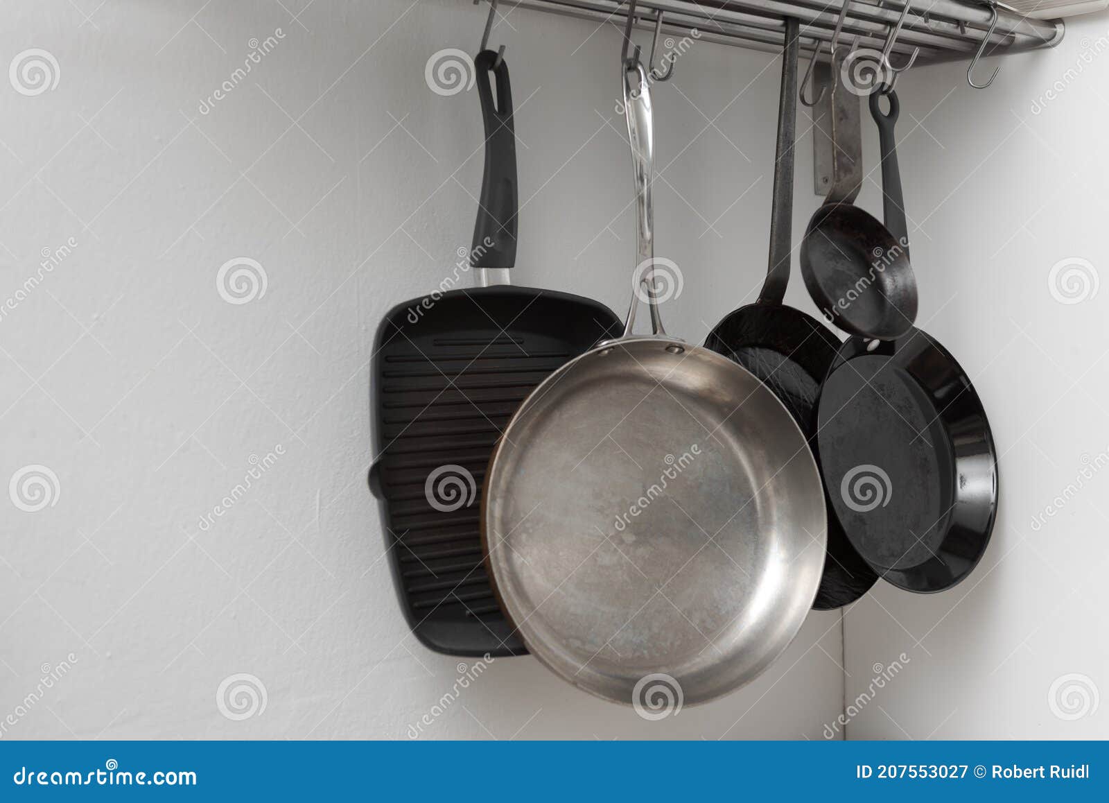 Various Pans in Different Sizes and Forms for Cooking and Frying ...
