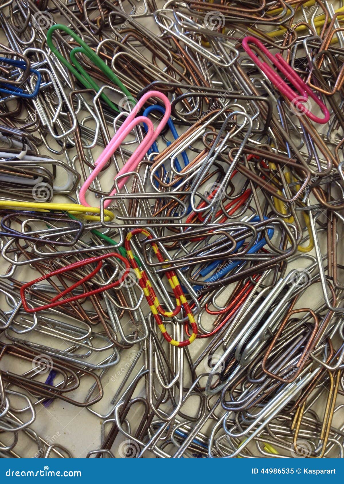 Various paperclips stock image. Image of business, paperclips - 44986535