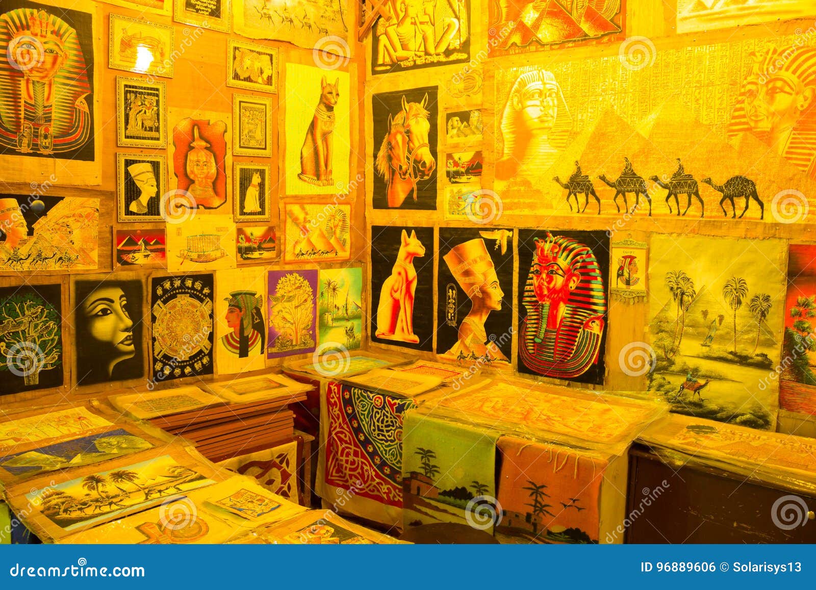 Various of Papyrus with Elements of Egyptian History - Objects ...