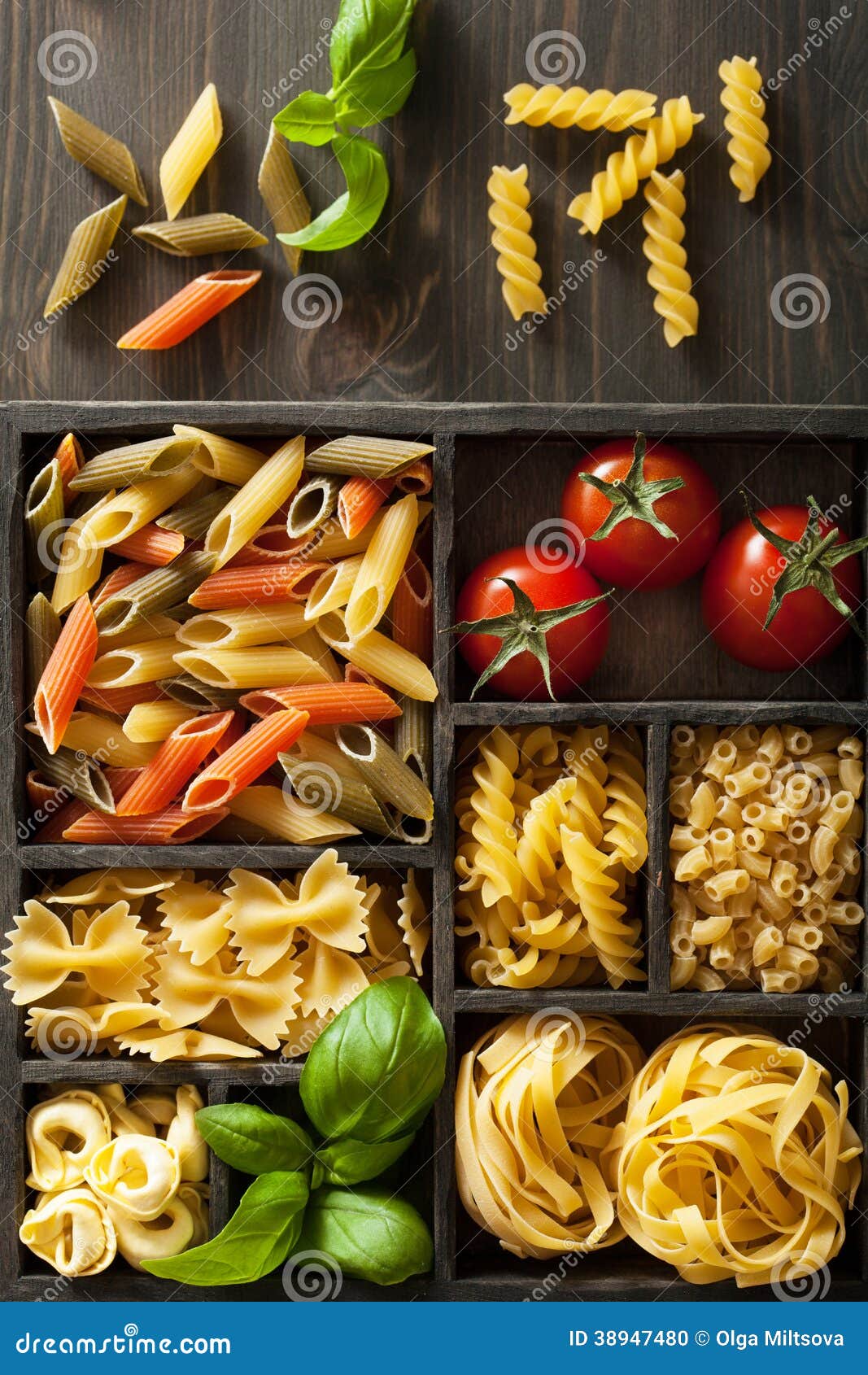 Various Pasta Selection In Labeled Jars Royalty-Free Stock Photo ...