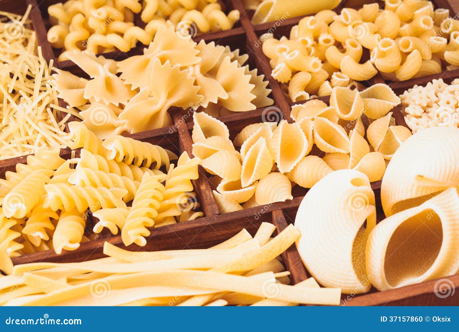 Various pasta stock photo. Image of cuisine, assorted - 37157860