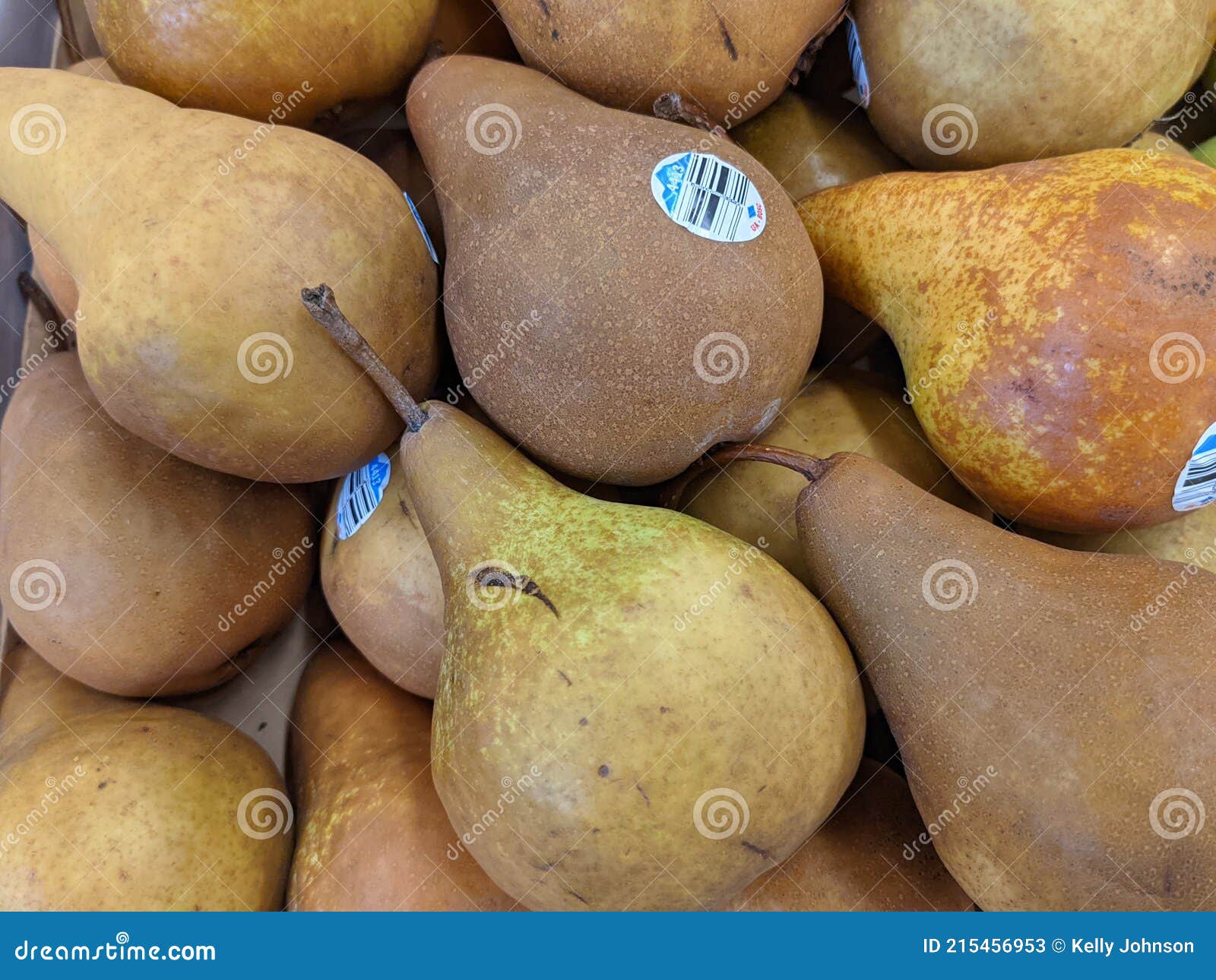 Various Pears Available for Purchase Editorial Stock Photo - Image of ...