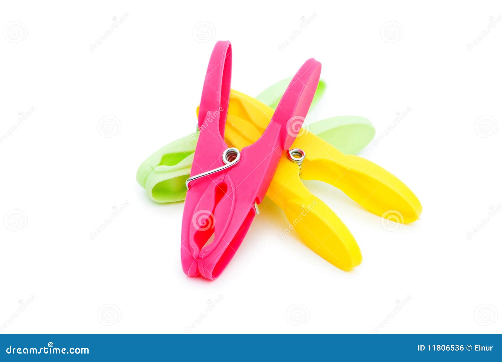 Various pegs isolated stock photo. Image of close, color - 11806536
