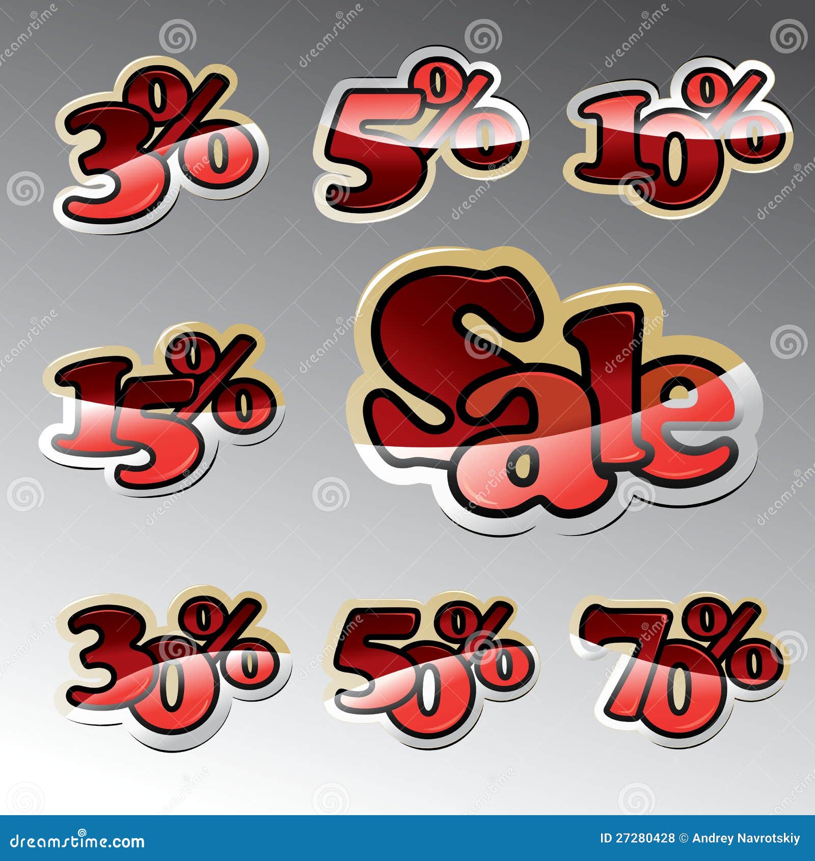Various percent for sale. stock vector. Illustration of choice - 27280428
