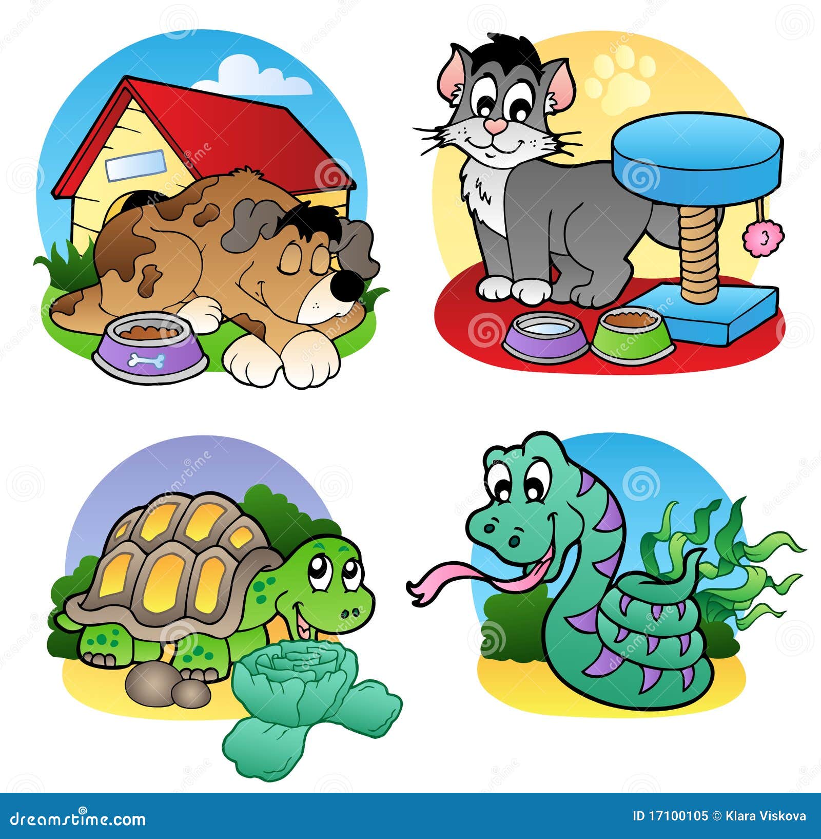 Various pets images 2 stock vector. Illustration of mammal - 17100105