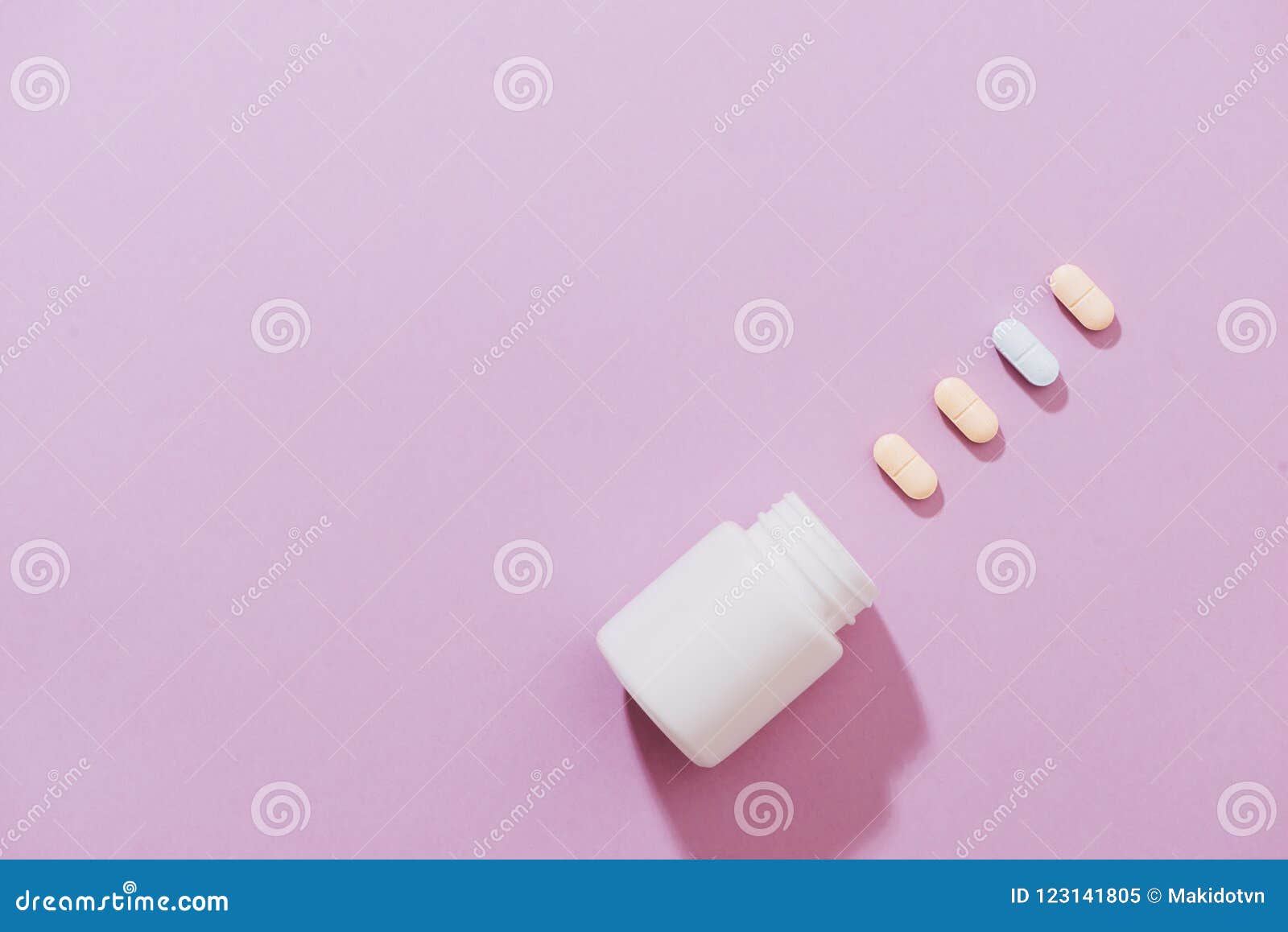 Various Pharmaceuticals. All on Pink Background. Stock Image - Image of ...