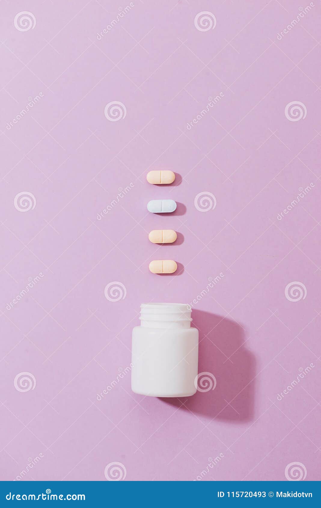 Various Pharmaceuticals. All on Pink Background. Stock Image - Image of ...