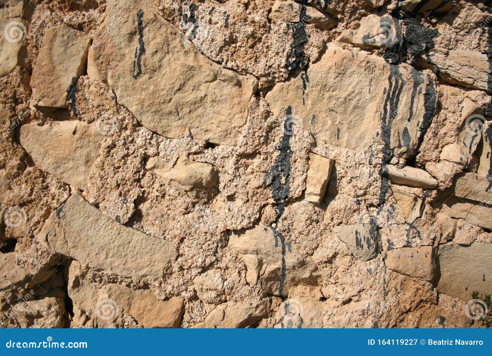 RUINS WALL TEXTURE stock image. Image of texture, closeup - 164119227