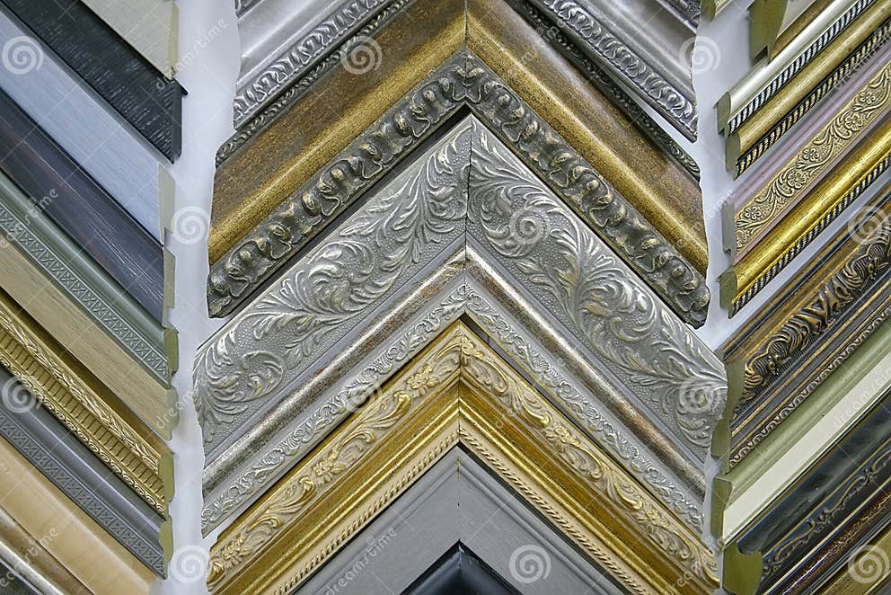 Various Picture Frames Samples Stock Photo - Image of designer, choice ...