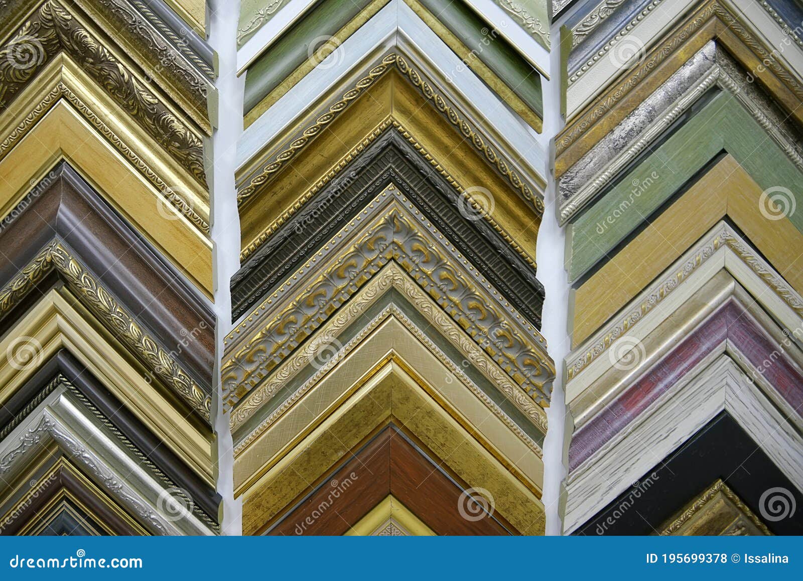 Various Picture Frames Samples Stock Photo - Image of wooden ...
