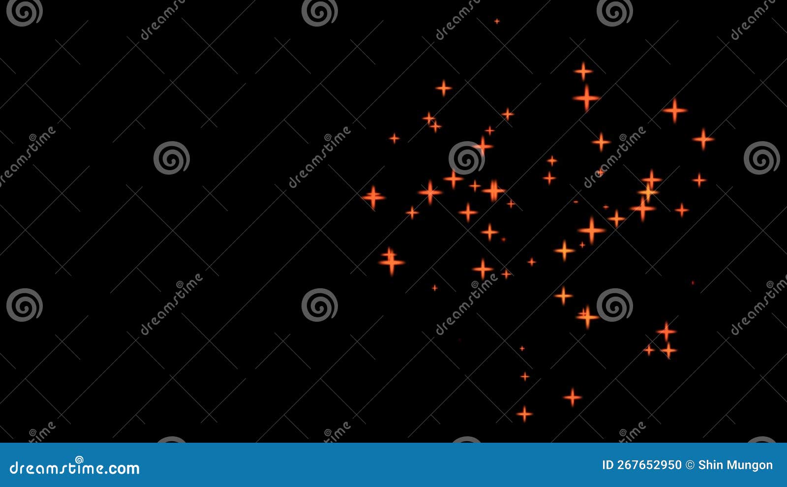 Various Pieces Scattered Freely As Particles Stock Illustration ...