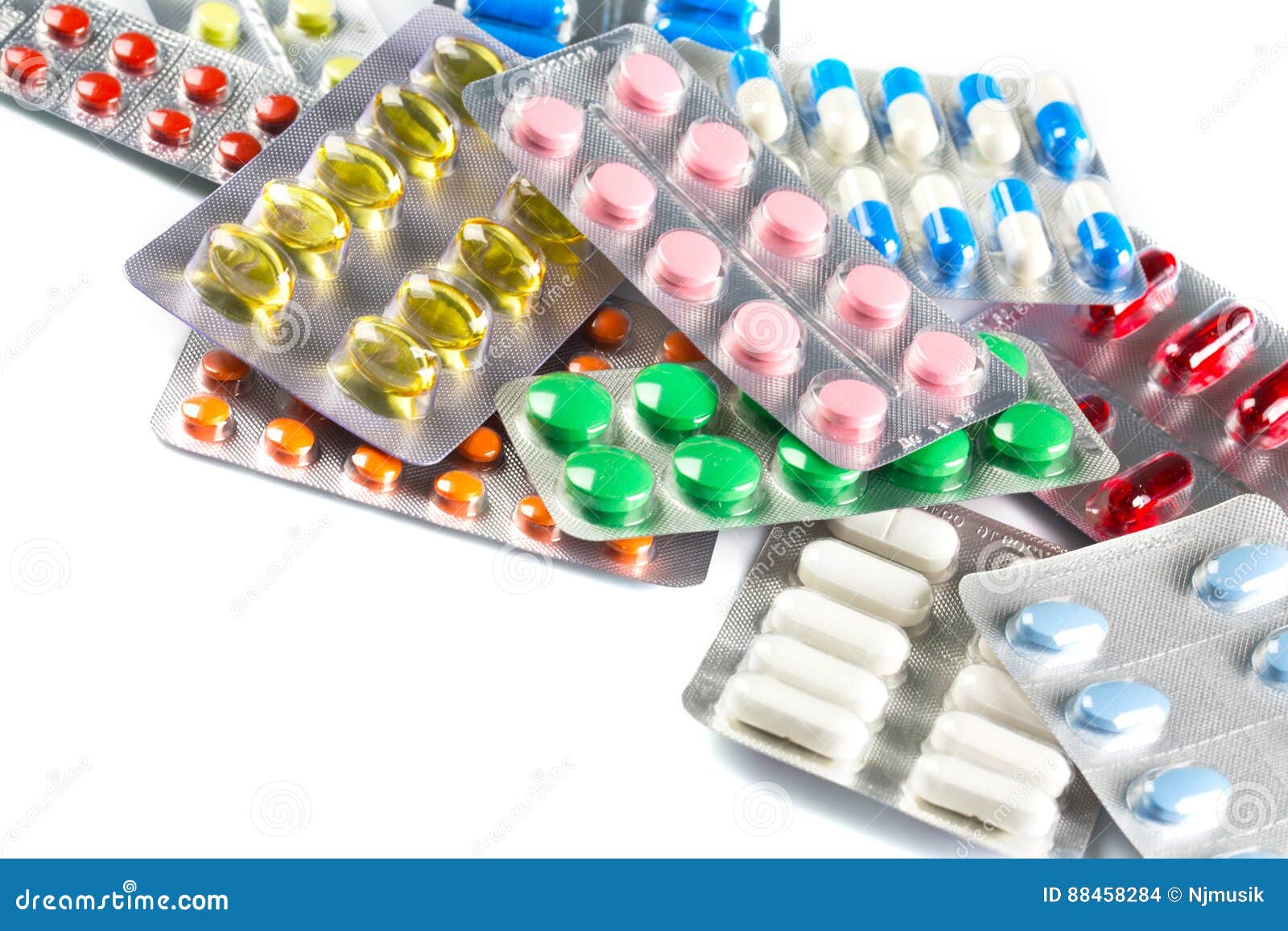 Various pills and Capsules stock photo. Image of dose - 88458284