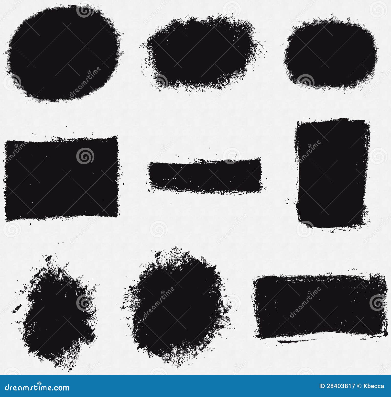 Various Platter Splotch Vector Shapes Stock Vector - Illustration of ...