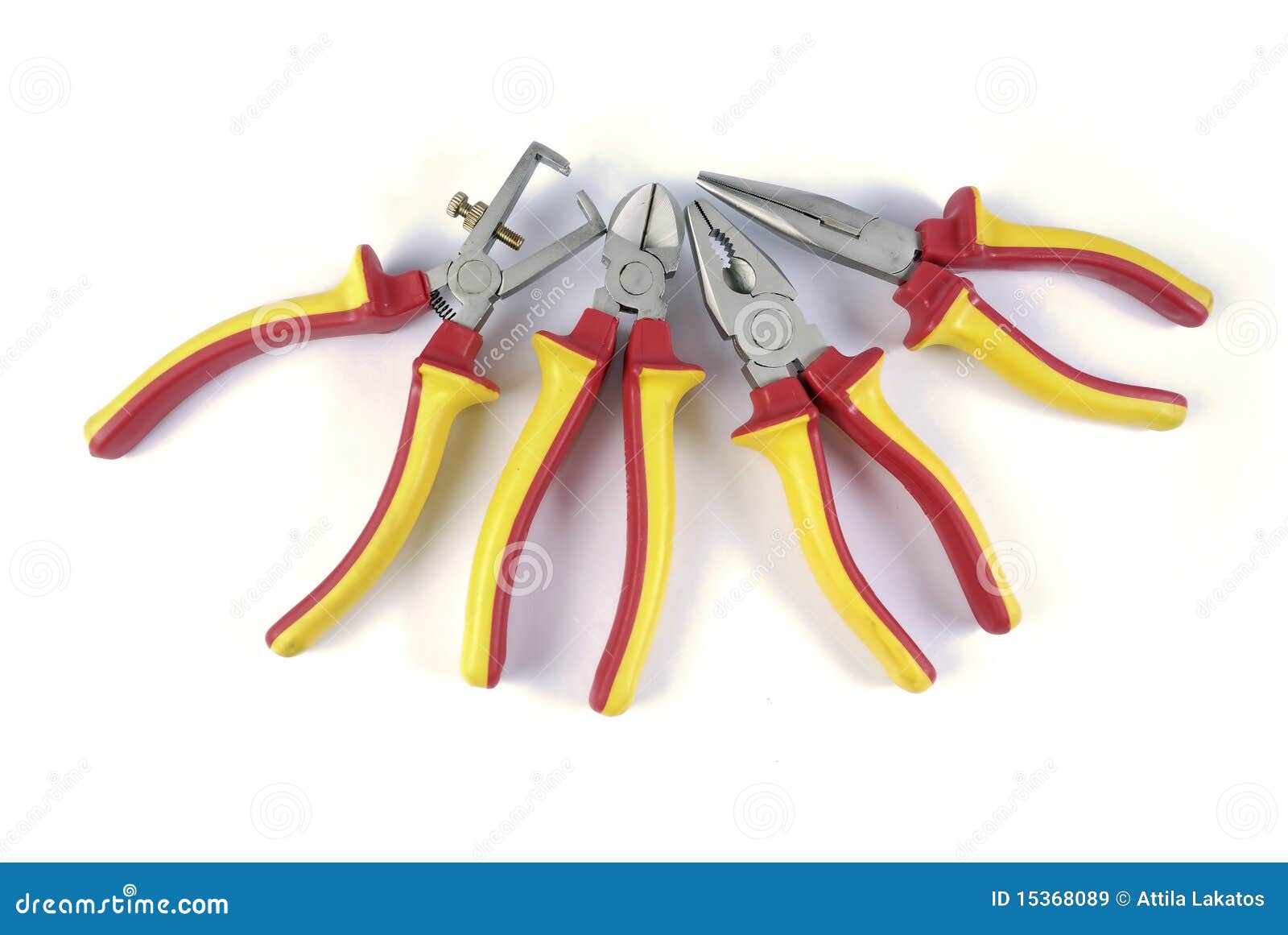 Various pliers stock image. Image of yellow, tongs, metal - 15368089