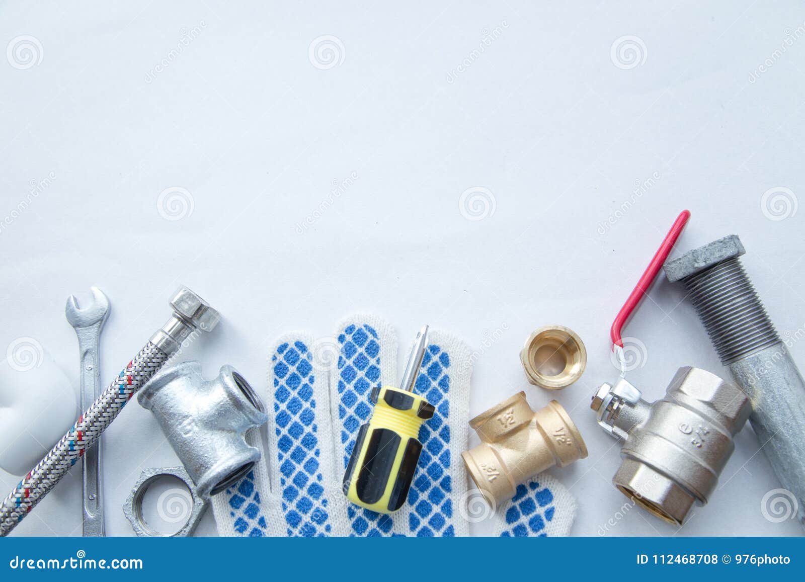 Various plumbers tools stock photo. Image of pipe, hardware - 112468708