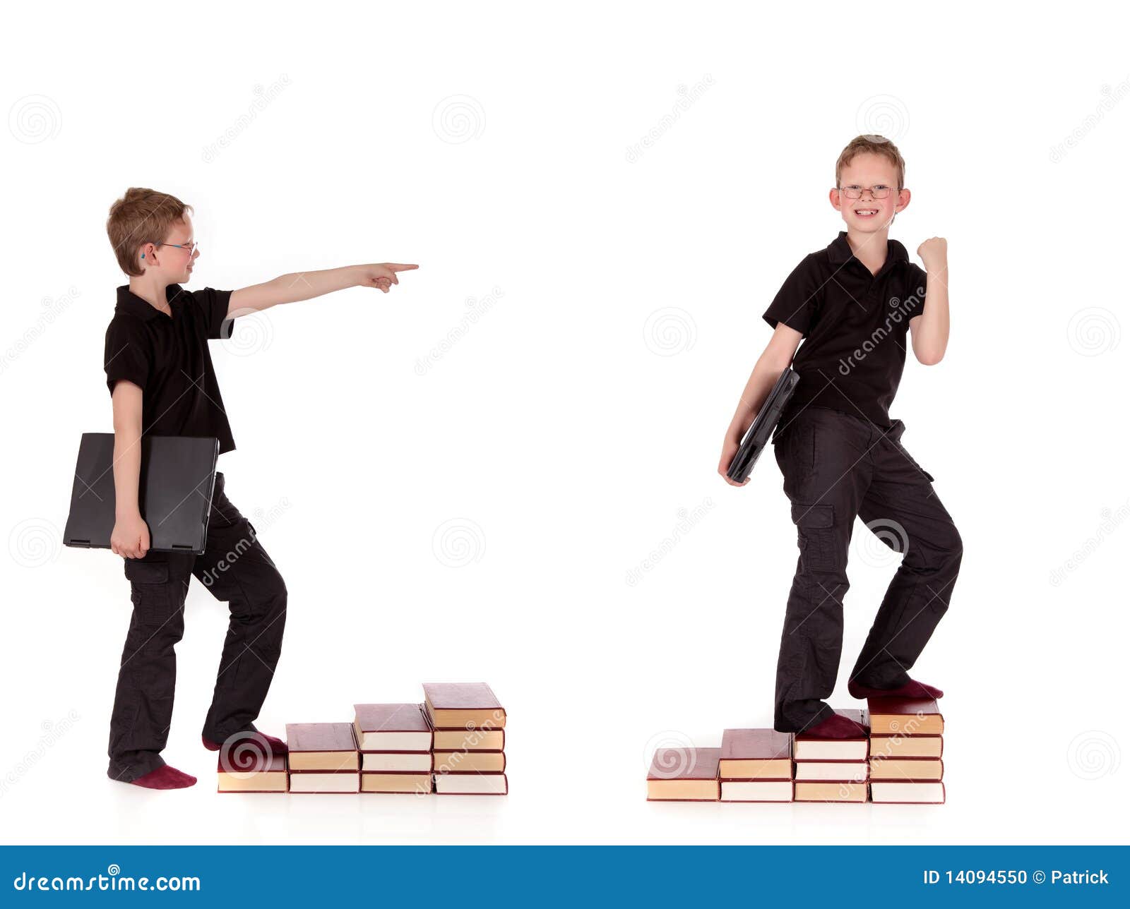 Various Poses Young Child Laptop Stock Photo - Image of background ...