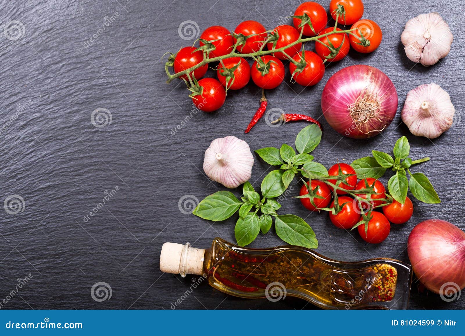 Various Products for Cooking Stock Image - Image of garlic, uncooked ...