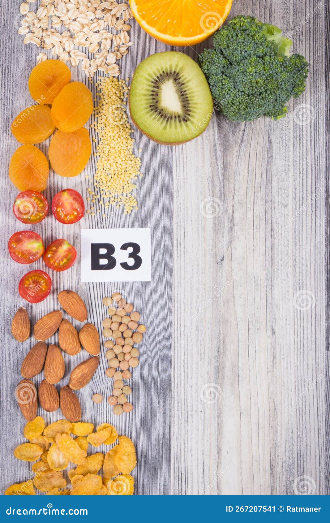 Various Products or Ingredients As Source Natural Vitamin B3. Copy ...