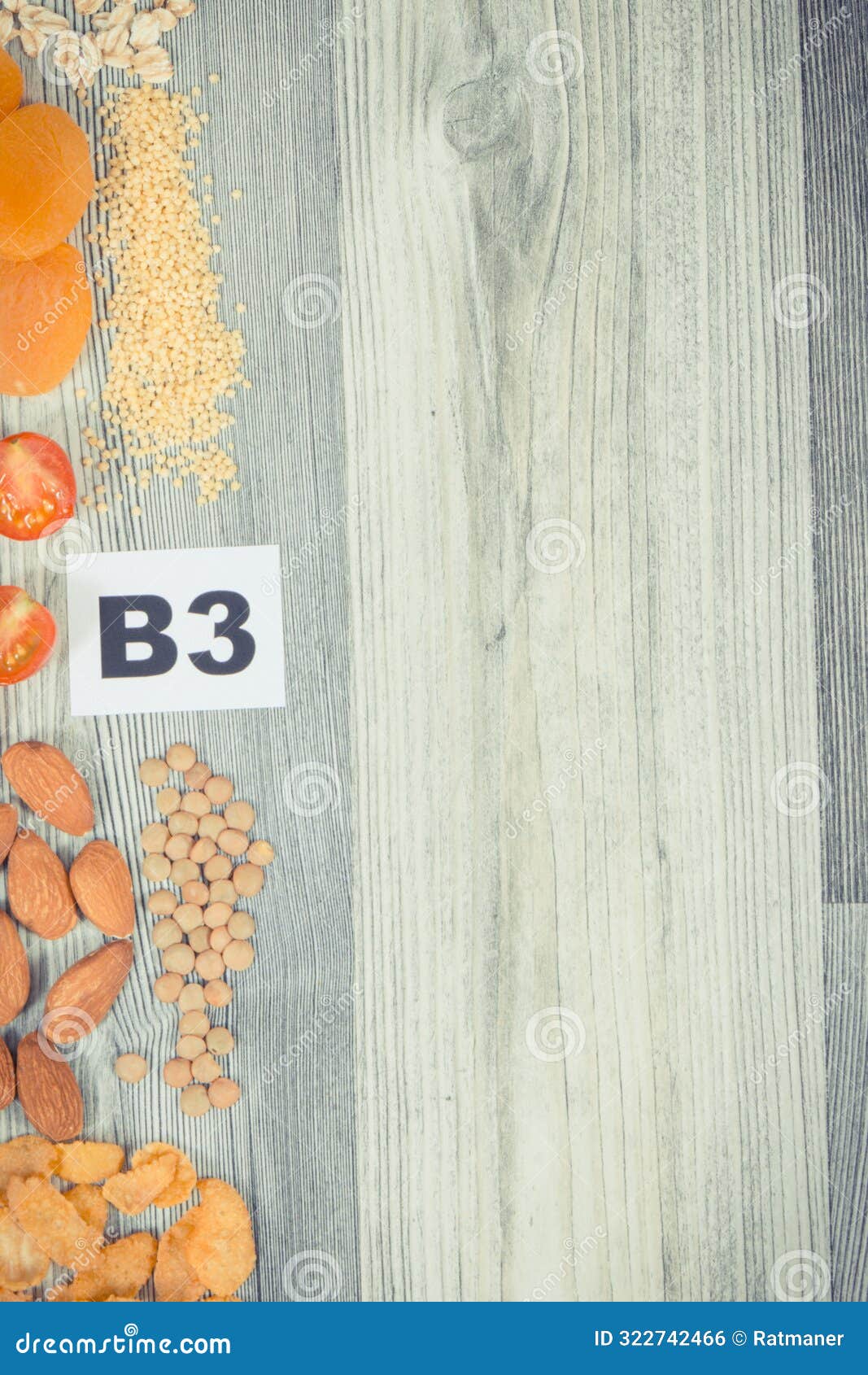 Various Products or Ingredients As Source Natural Vitamin B3. Copy ...