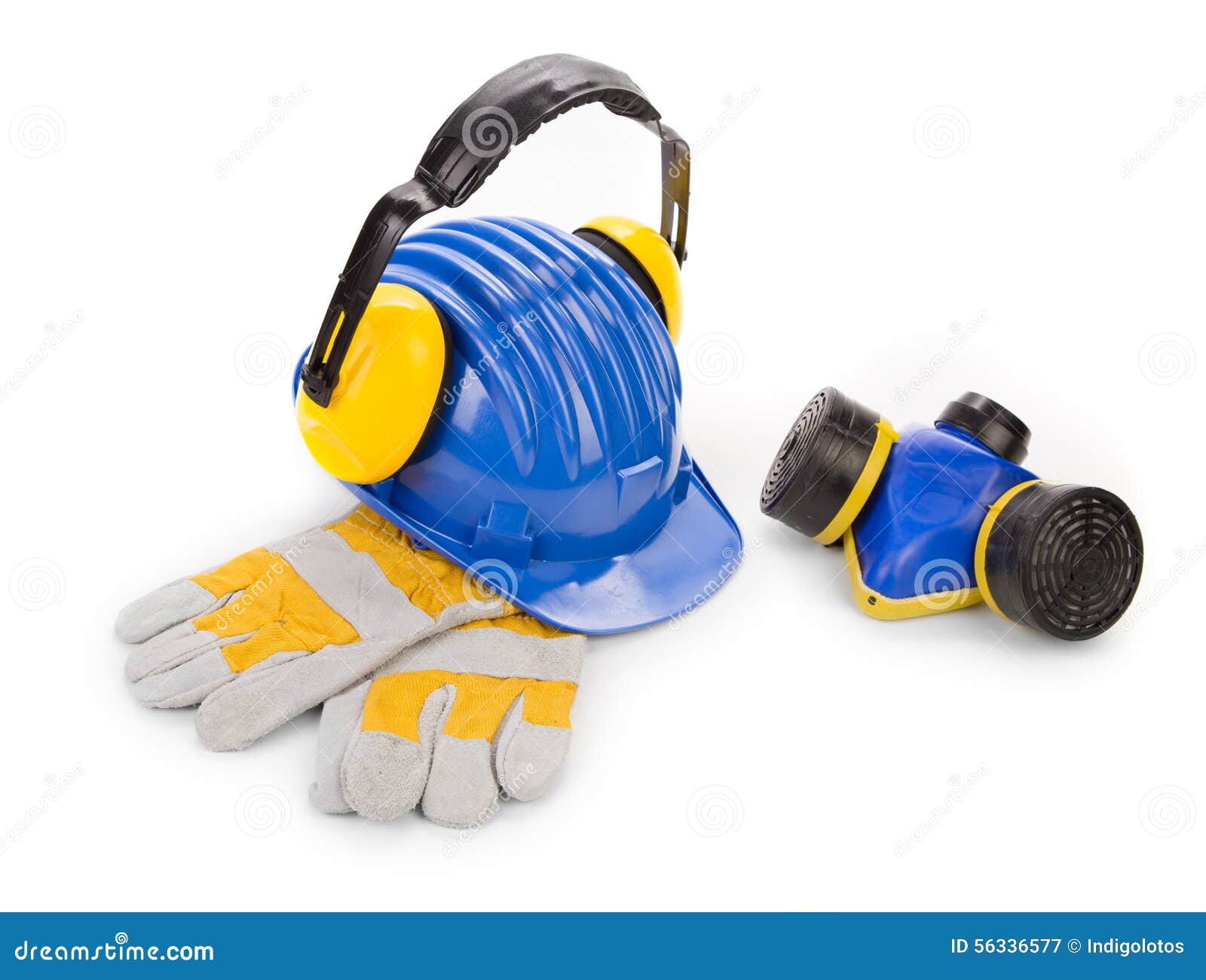 Various Protective Objects. Stock Image - Image of structure, visor ...