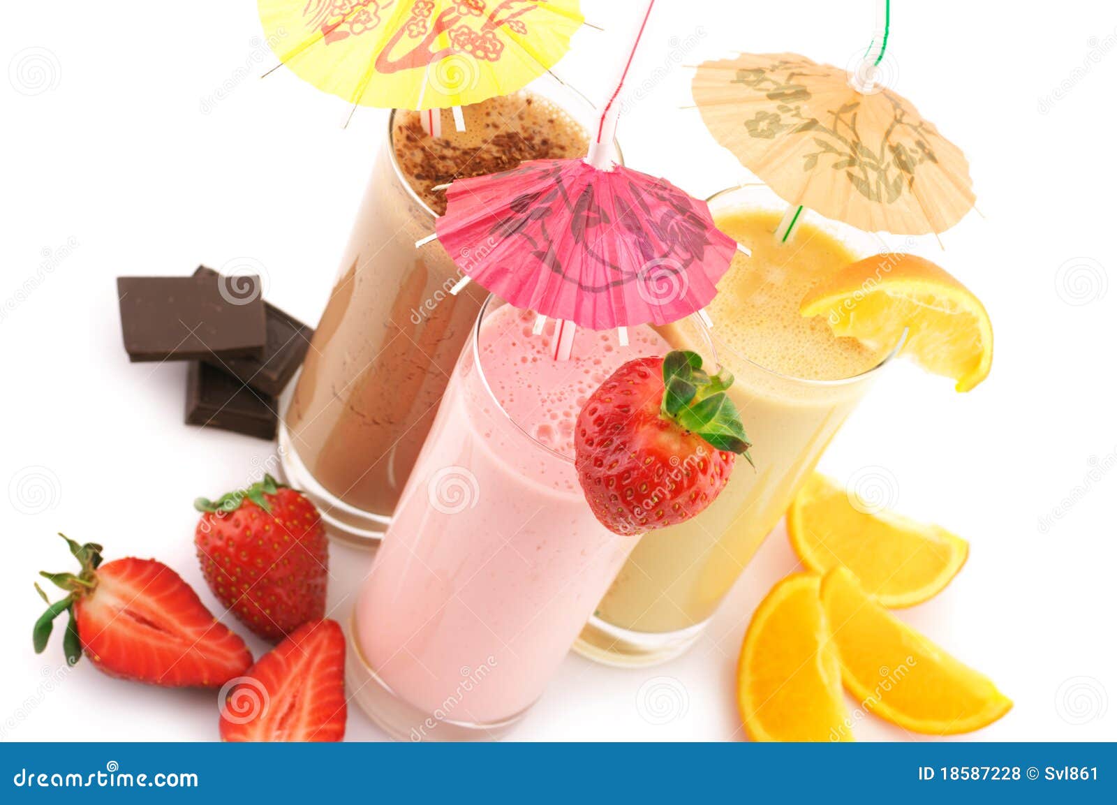 Various protein cocktails stock photo. Image of milk - 18587228