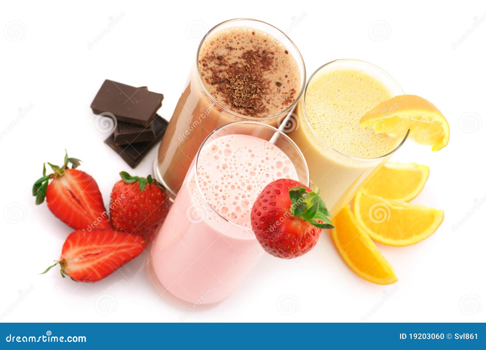 Various protein cocktails stock photo. Image of health - 19203060