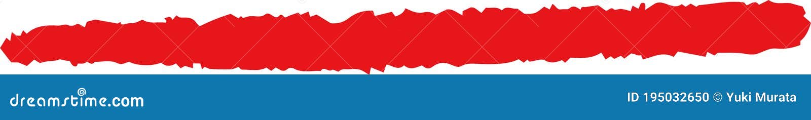 Various Red Lines Drawn with a Pencil Stock Vector - Illustration of ...