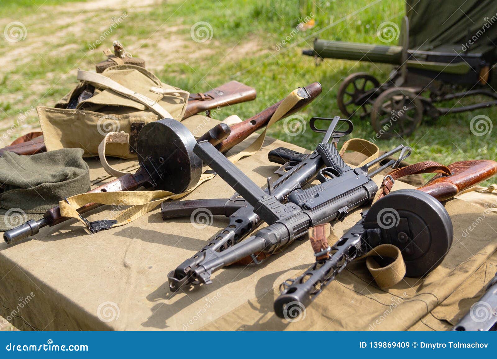 Various Rifle Weapons of the Second World War Stock Image - Image of ...