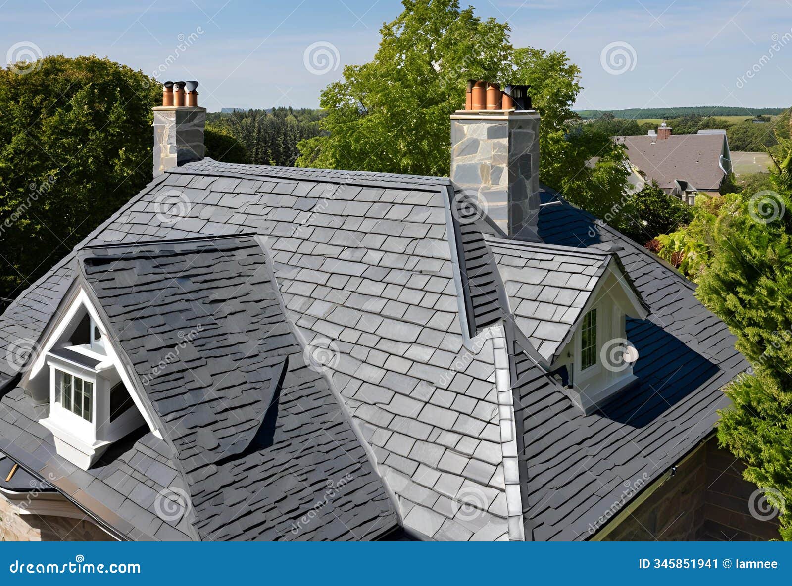 Various Roof Types Showcasing Detailed Construction Techniques.AI ...