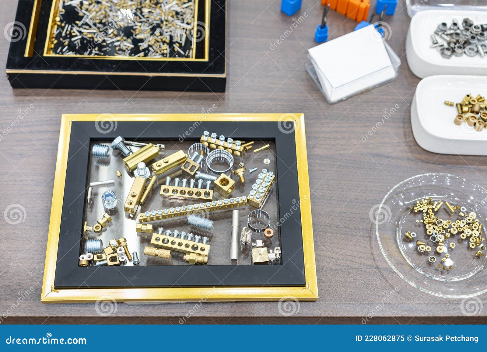 Various Sample Metal Parts E.g Stock Image - Image of metal, sample ...