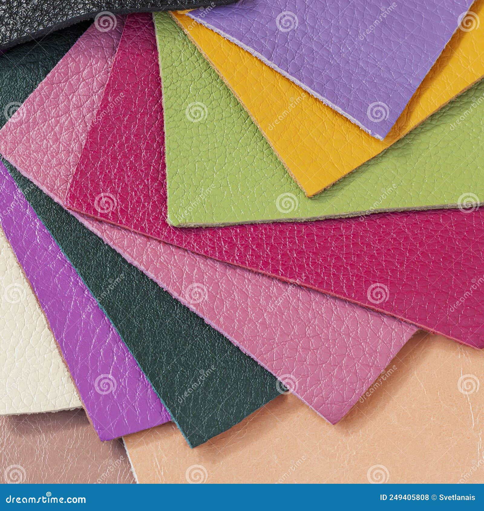Various Samples of Genuine Leather Samples of Different Colors for ...