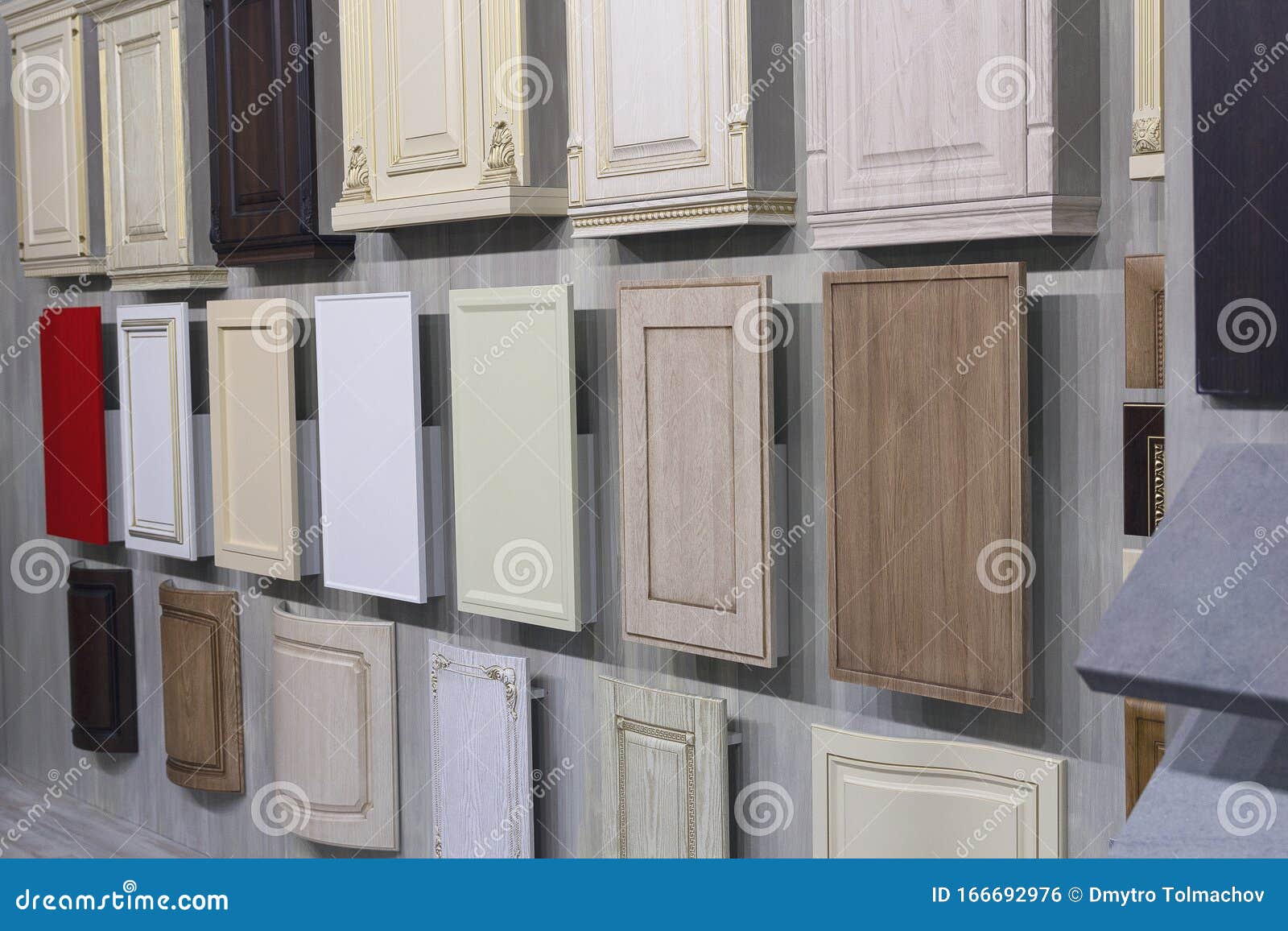 Various Samples of Kitchen Furniture in the Exhibition Hall Editorial ...