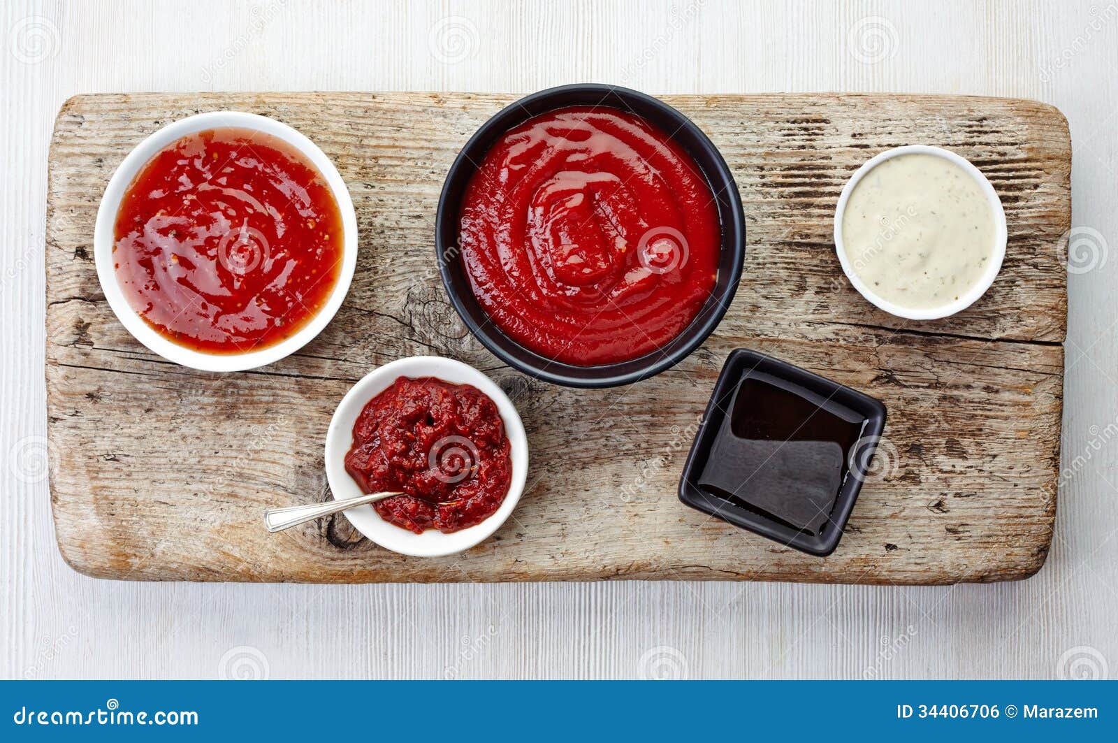 Various sauces stock photo. Image of sauce, savory, salsa - 34406706