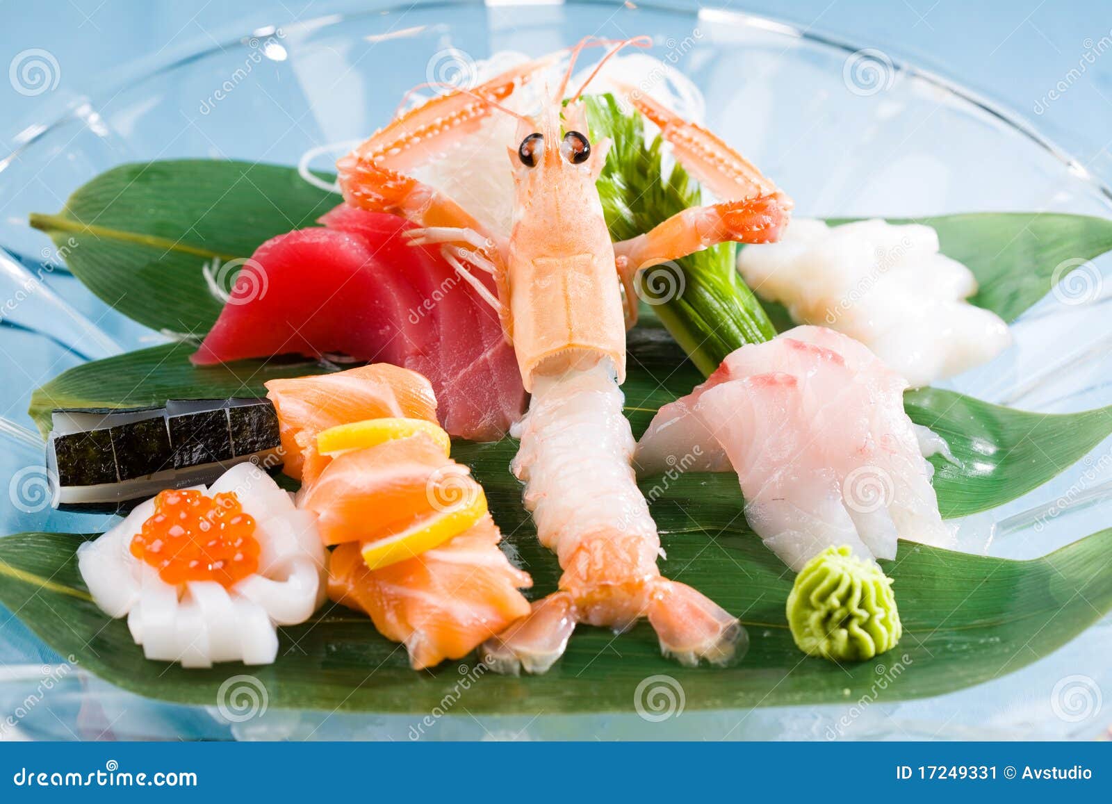 Various Seafood plate stock image. Image of dieting, food - 17249331